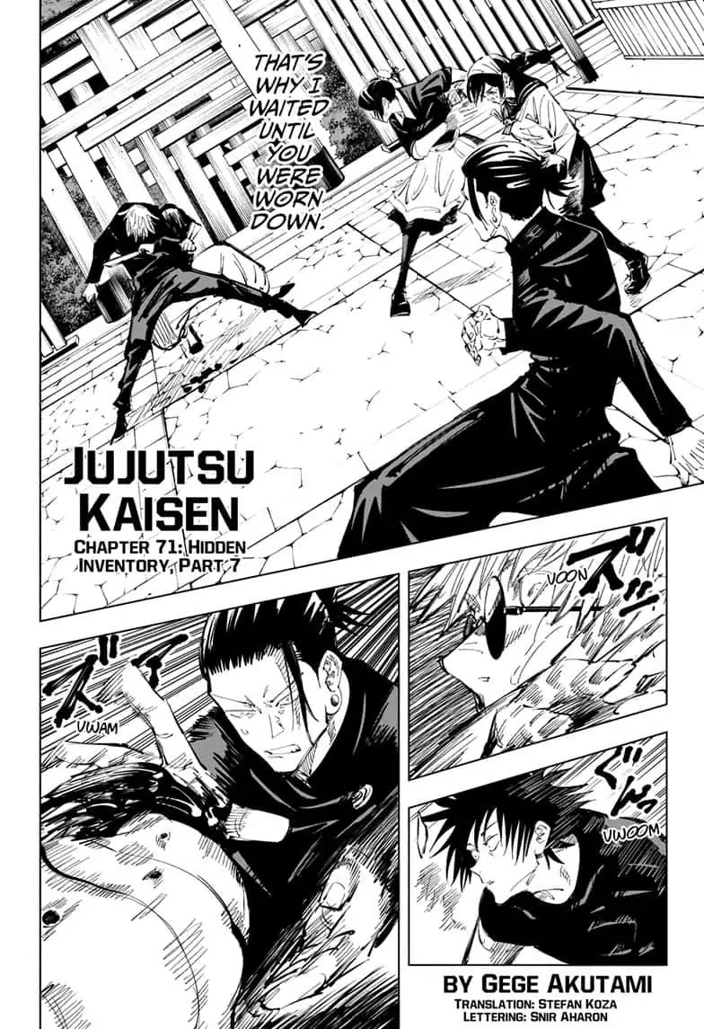Jujutsu Kaisen Manga Chapter 71